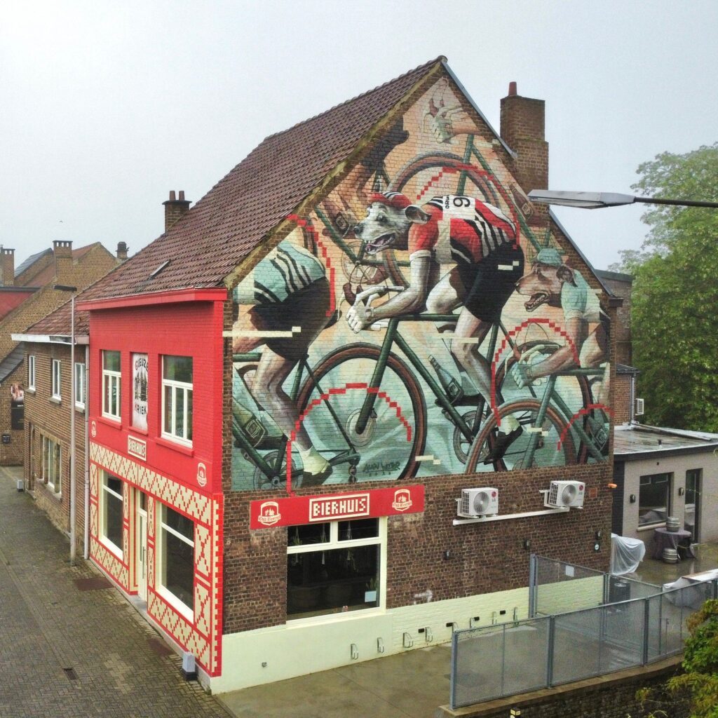 Jong Koersgeweld - Geuze Gravelroute - Treepack | Murals and Street Art